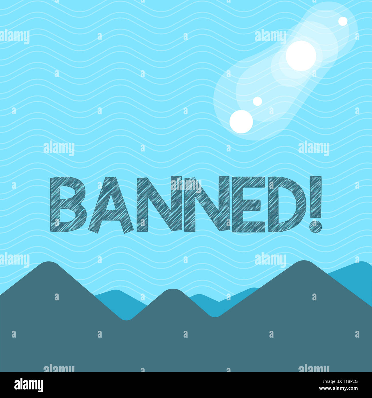 Text sign showing Banned. Business photo text Ban steroids, No excuse ...
