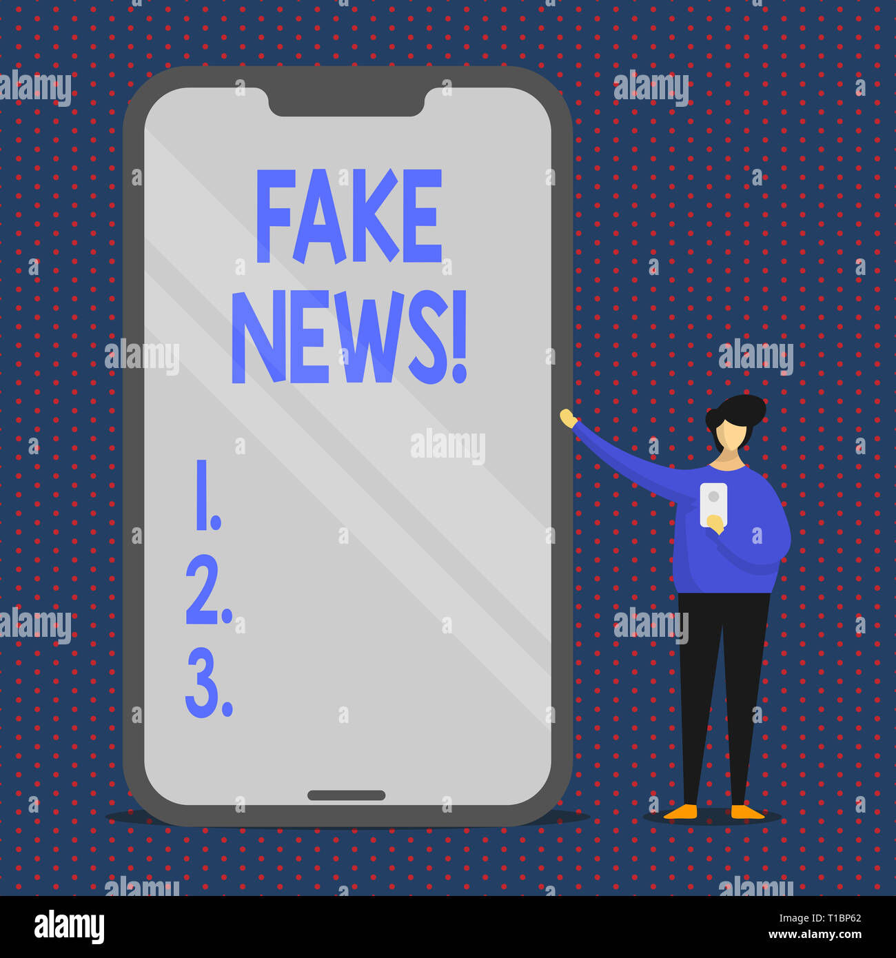 Conceptual hand writing showing Fake News. Concept meaning false ...