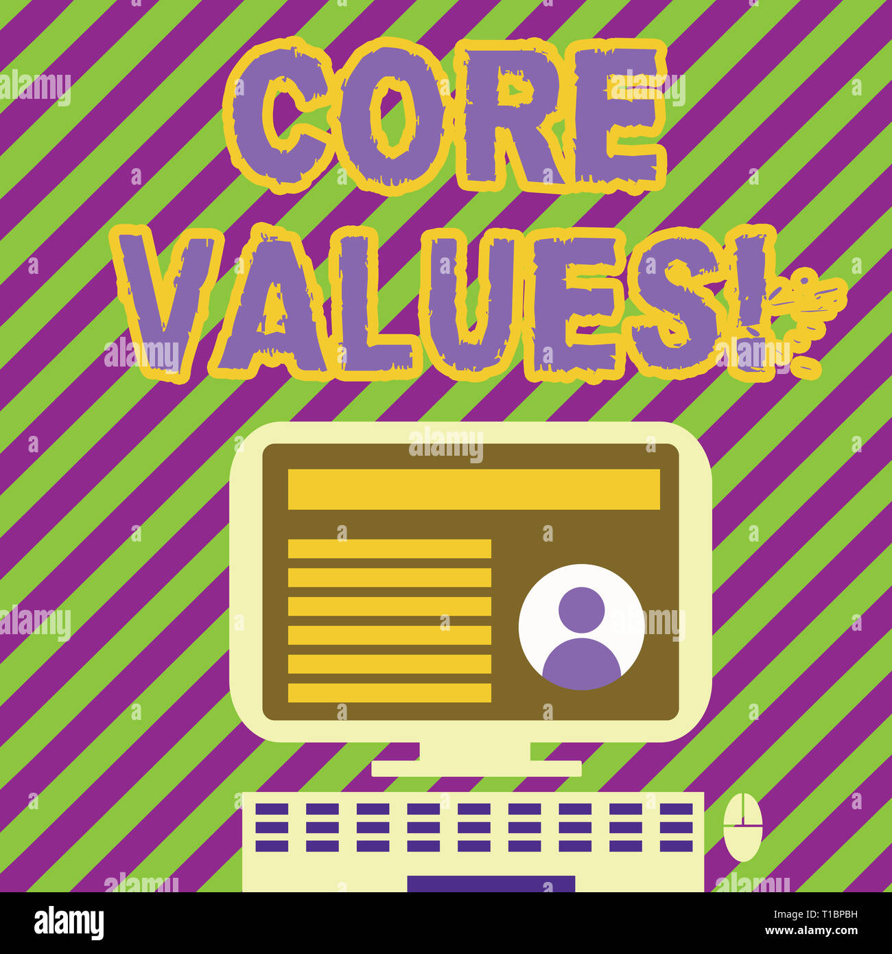 Handwriting text writing Core Values. Conceptual photo principle that ...
