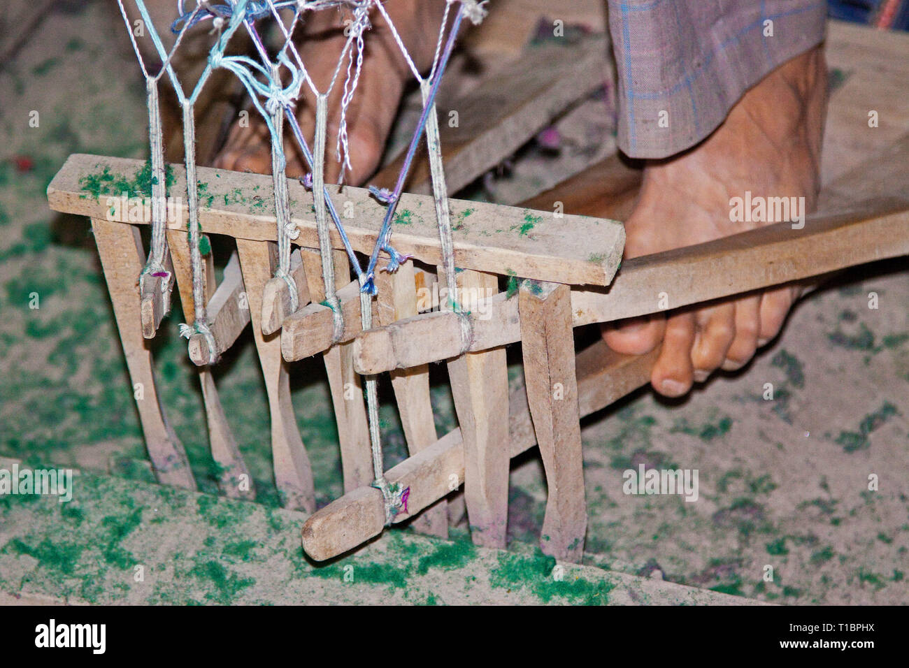 Atlas Silk Workshop, Hotan, Xinjiang Autonomous Region, China Stock ...