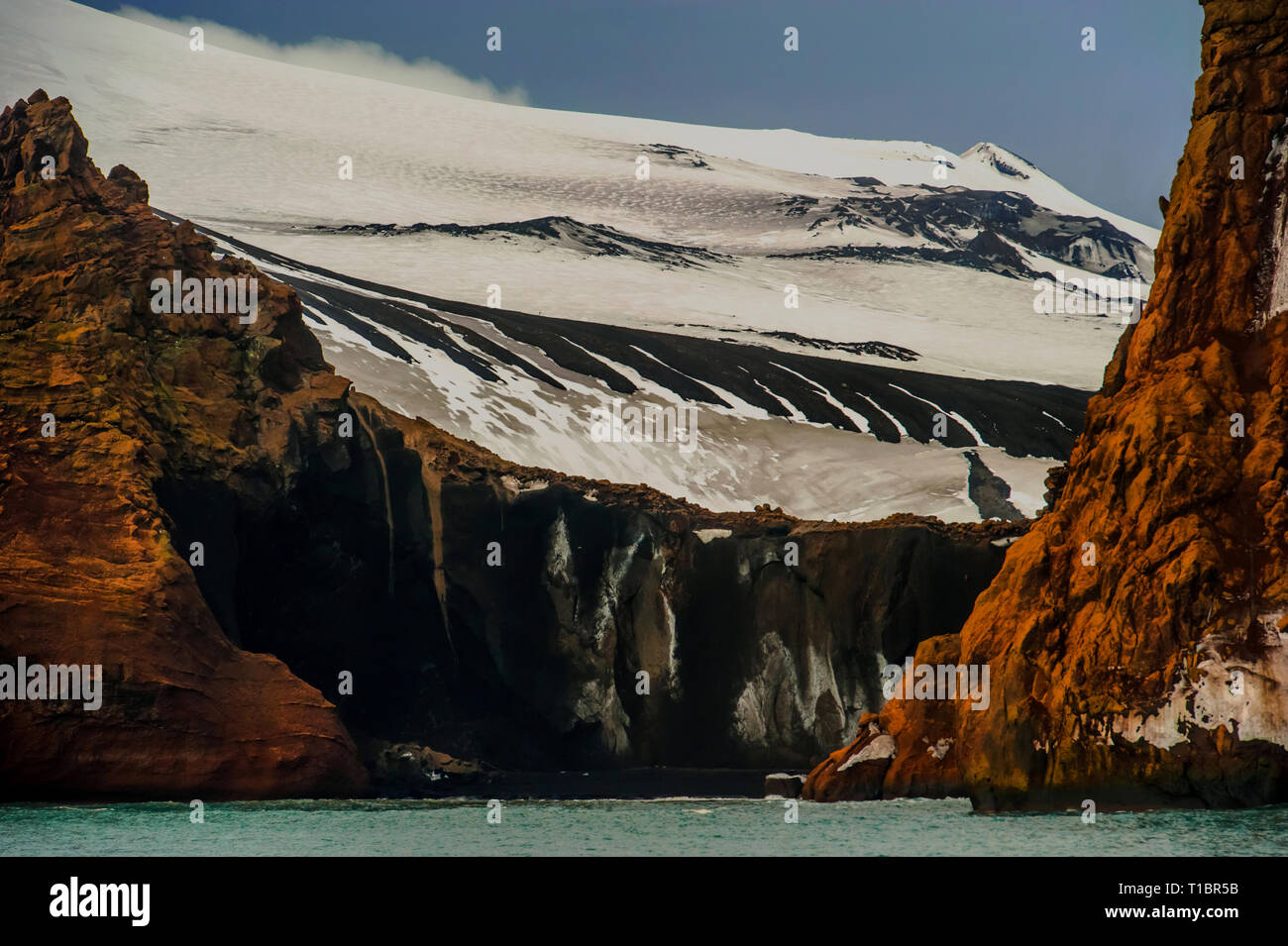 Antarctica Deception Island Active Volcano Crater Stock Photo - Alamy