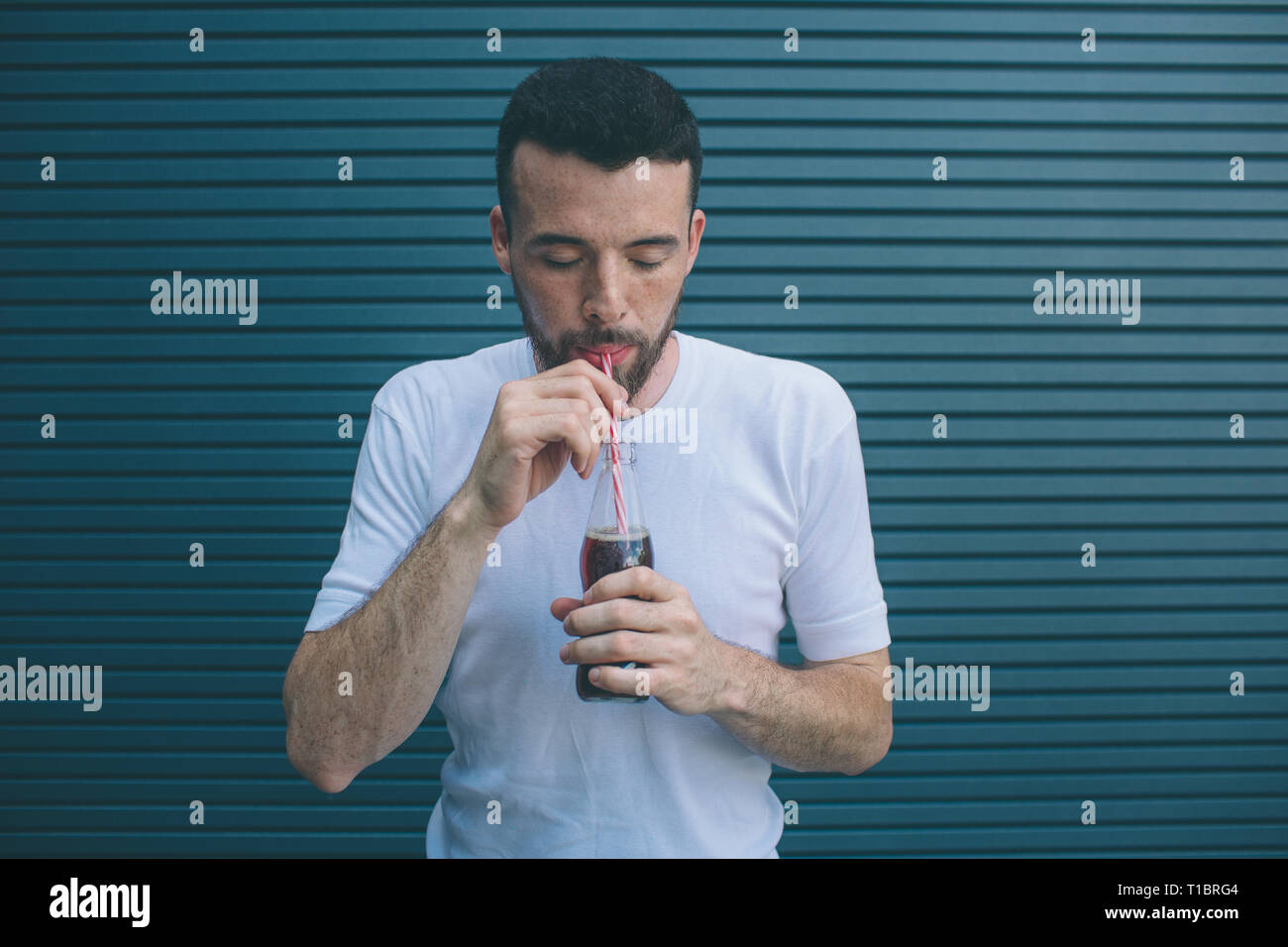 Man drinking coca cola hi-res stock photography and images - Alamy