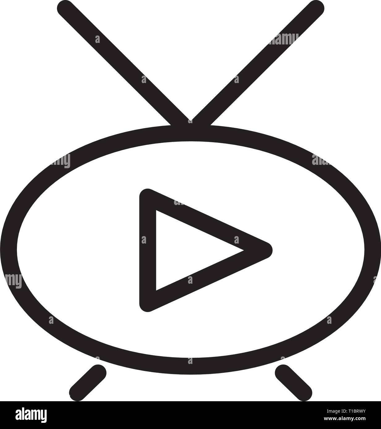 Tv show icon television Stock Vector Images - Alamy