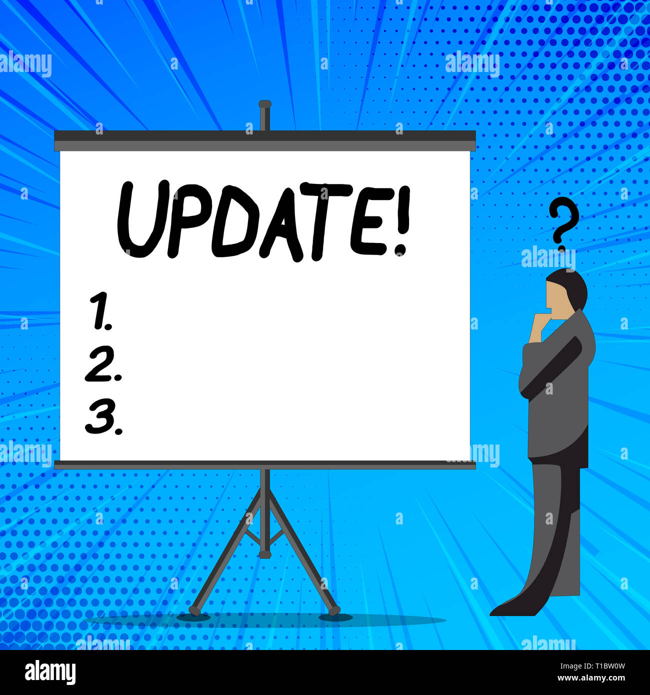 Word writing text Update. Business photo showcasing Up to date with ...