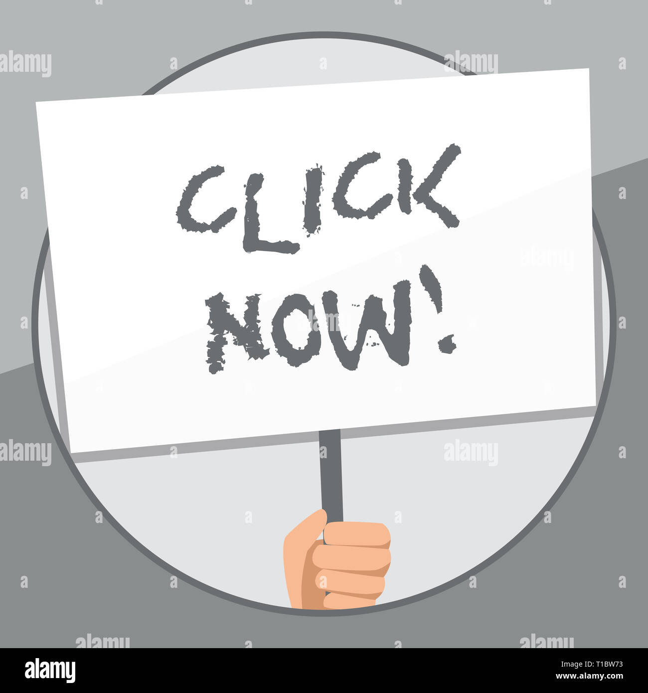 Word writing text Click Now. Business photo showcasing by pressing ...