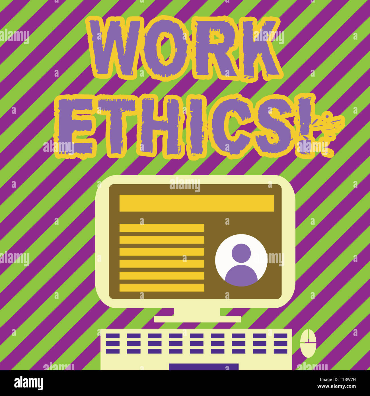 Handwriting text writing Work Ethics. Conceptual photo principle that ...