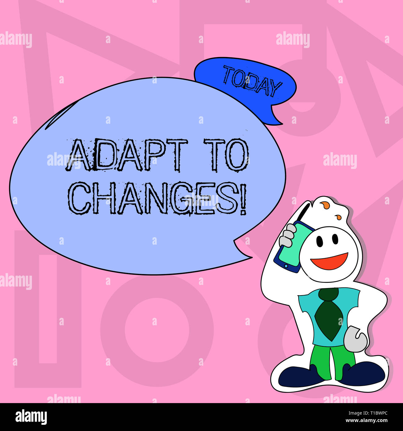 Conceptual hand writing showing Adapt To Changes. Concept meaning ...