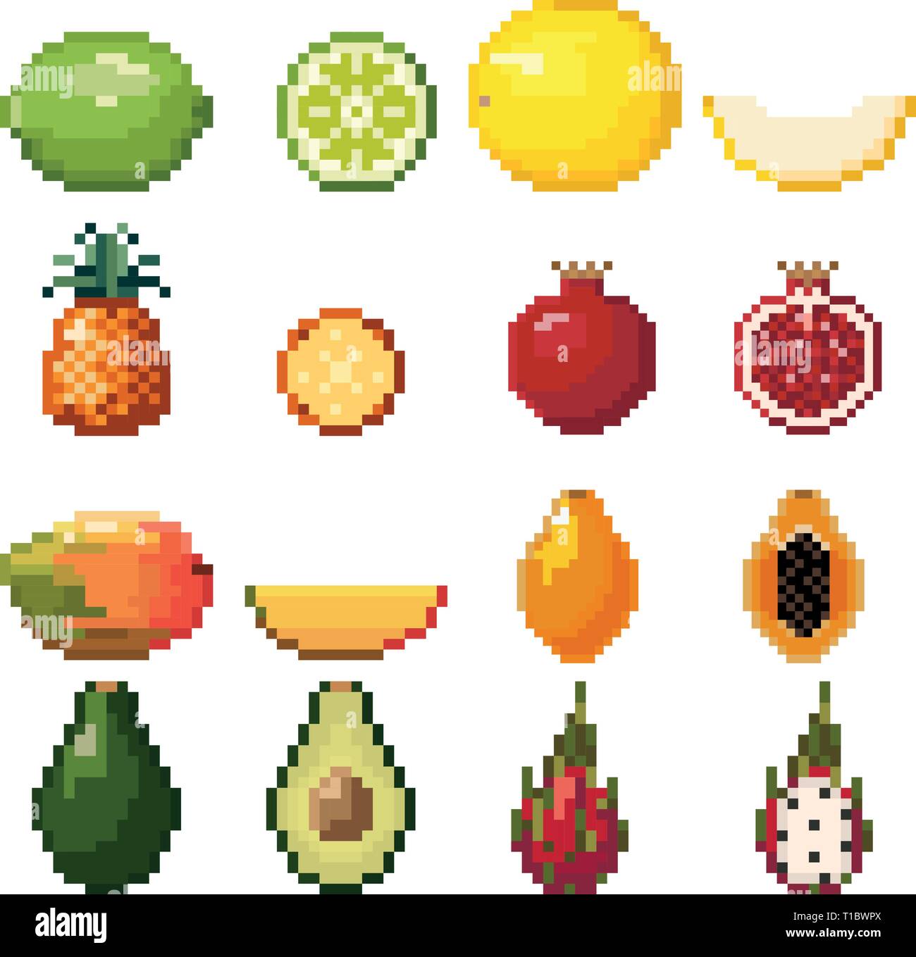 Fresh exotic papaya fruits Stock Vector Images - Alamy