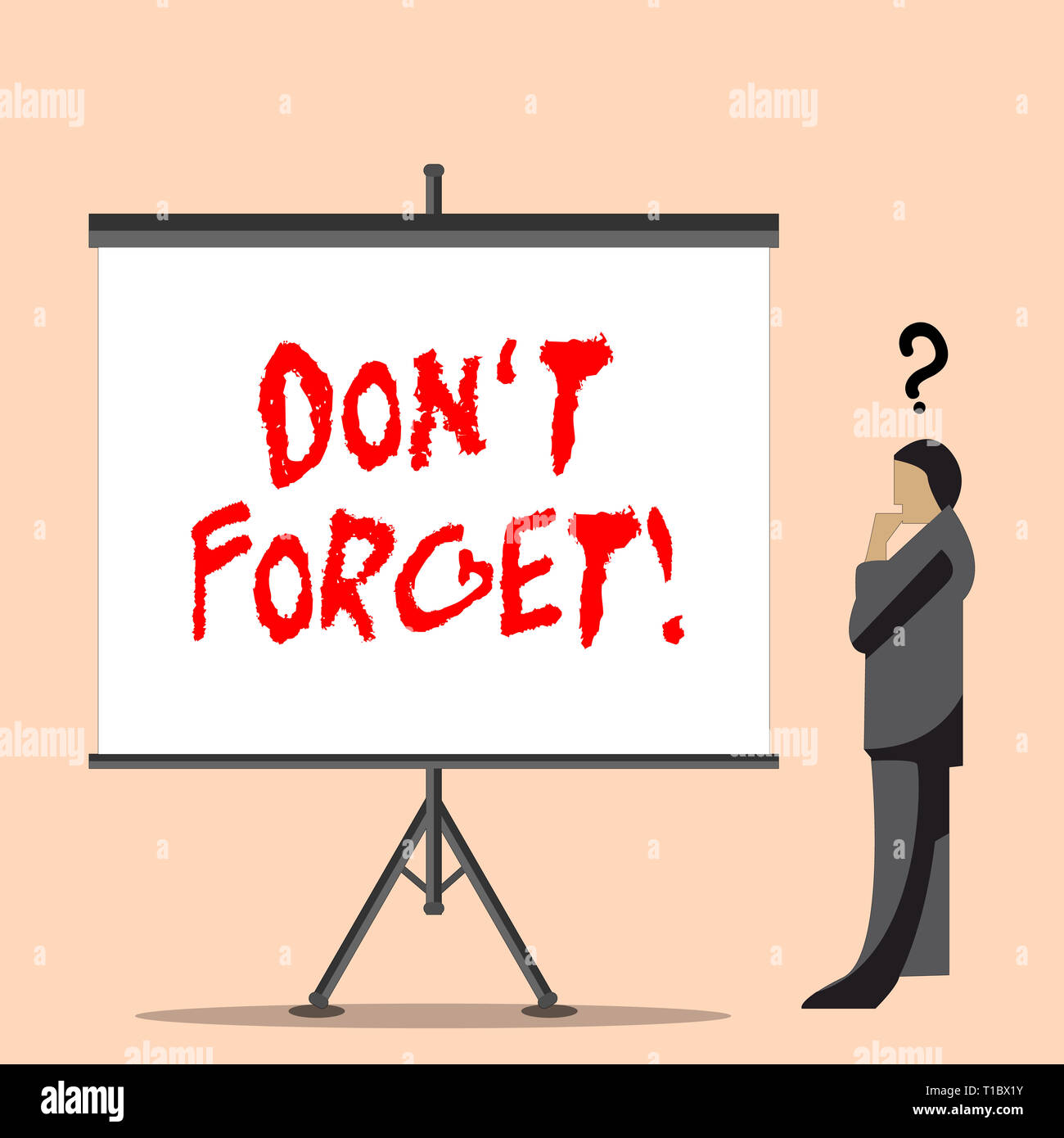 Word writing text Don T Forget. Business photo showcasing remind ...