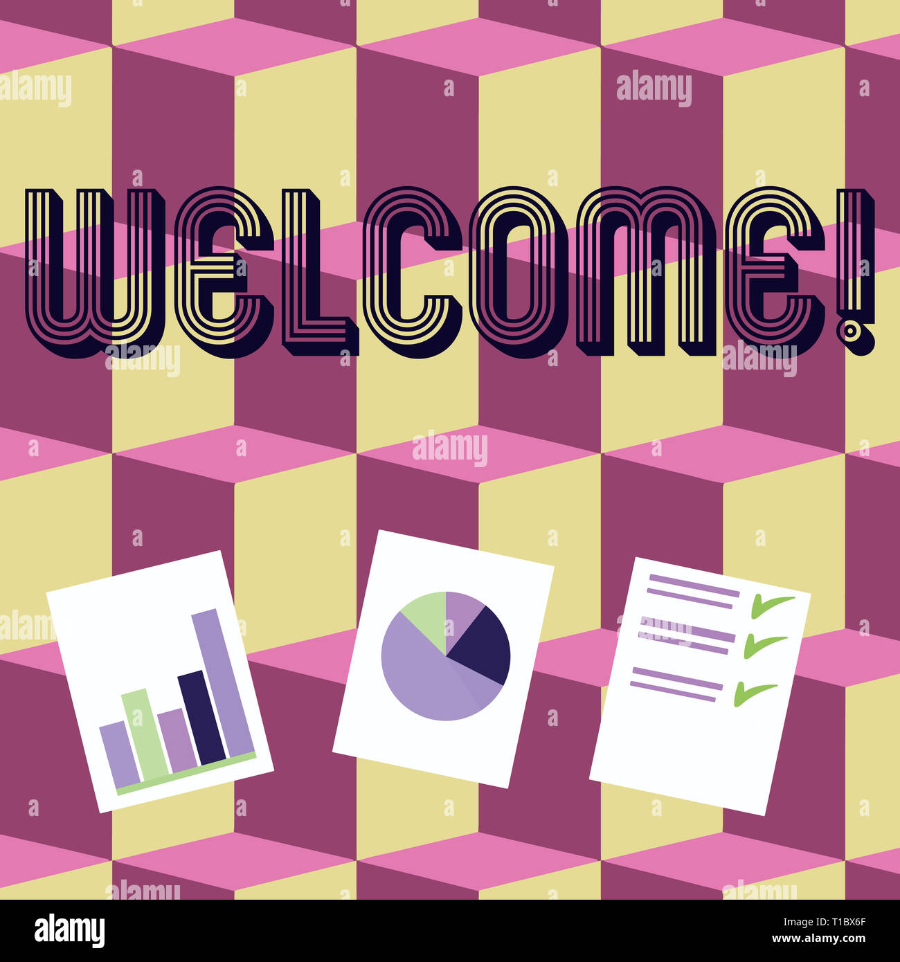 Writing note showing Welcome. Business concept for Warm salutation ...