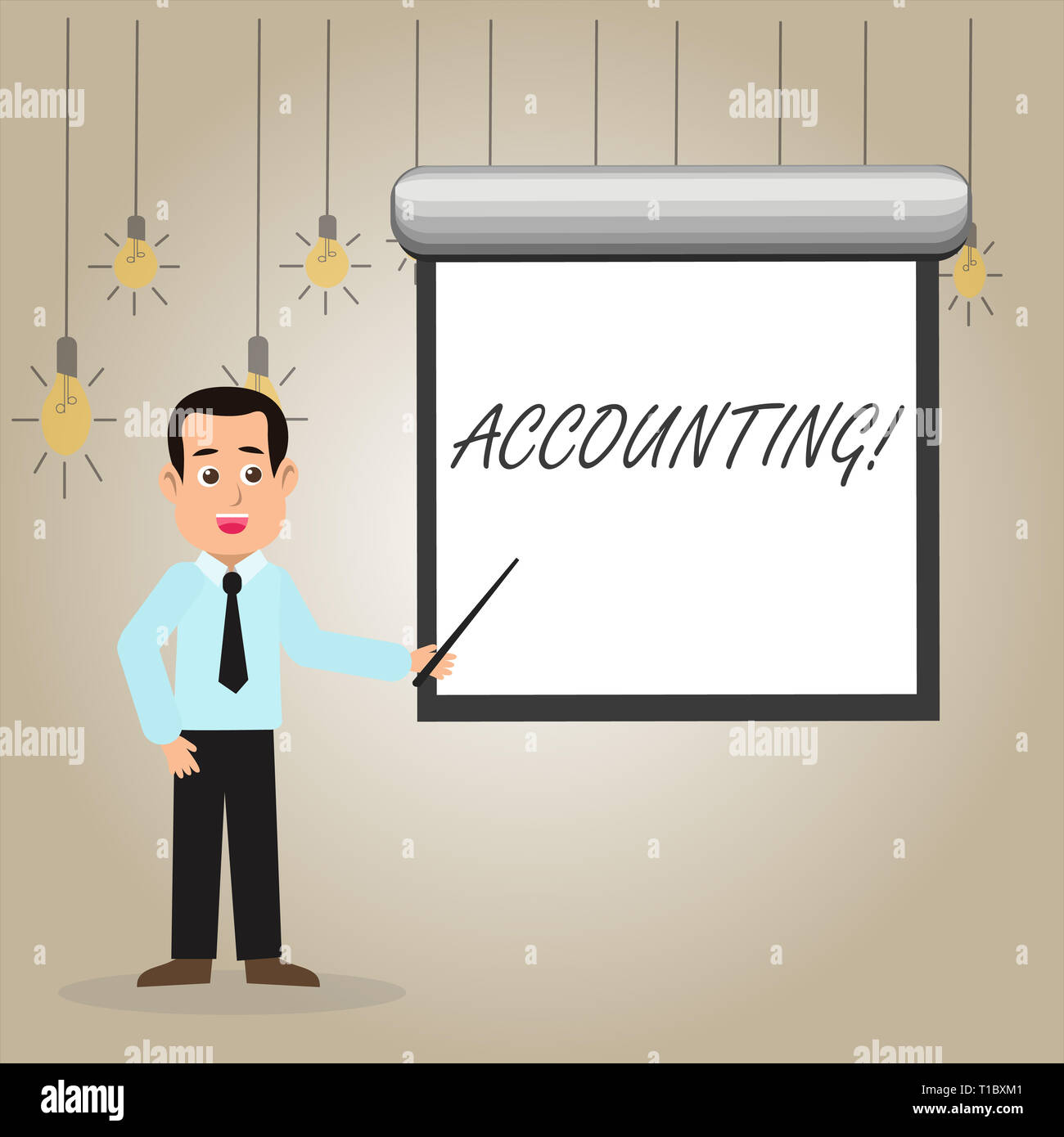 Writing note showing Accounting. Business concept for Account inner ...