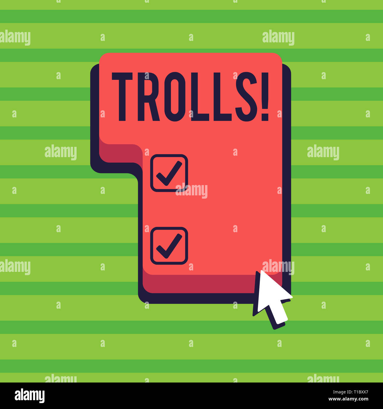 Conceptual hand writing showing Trolls. Concept meaning Online ...