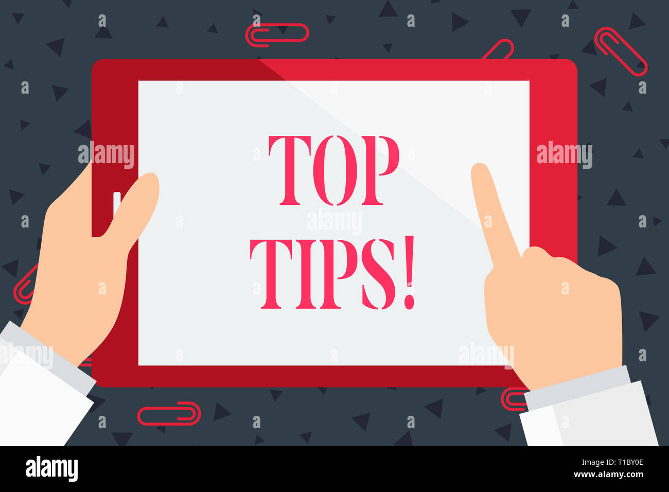 Handwriting text Top Tips. Conceptual photo small but particularly ...