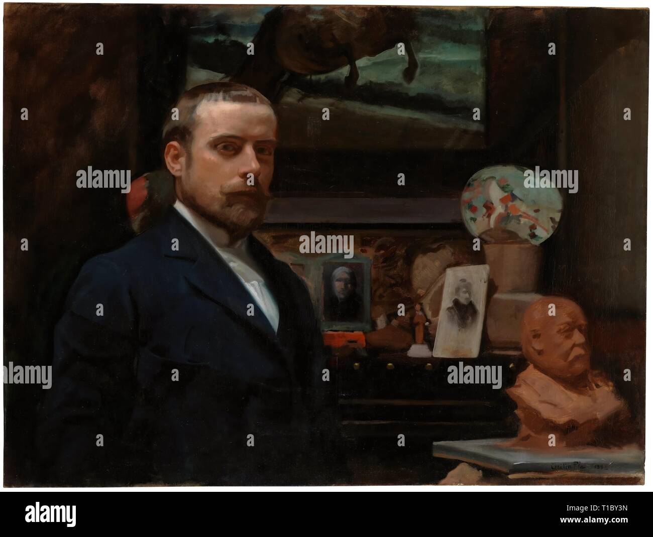 Cecilio Pla y Gallardo / 'Self-Portrait'. 1892. Oil on canvas. Museum ...