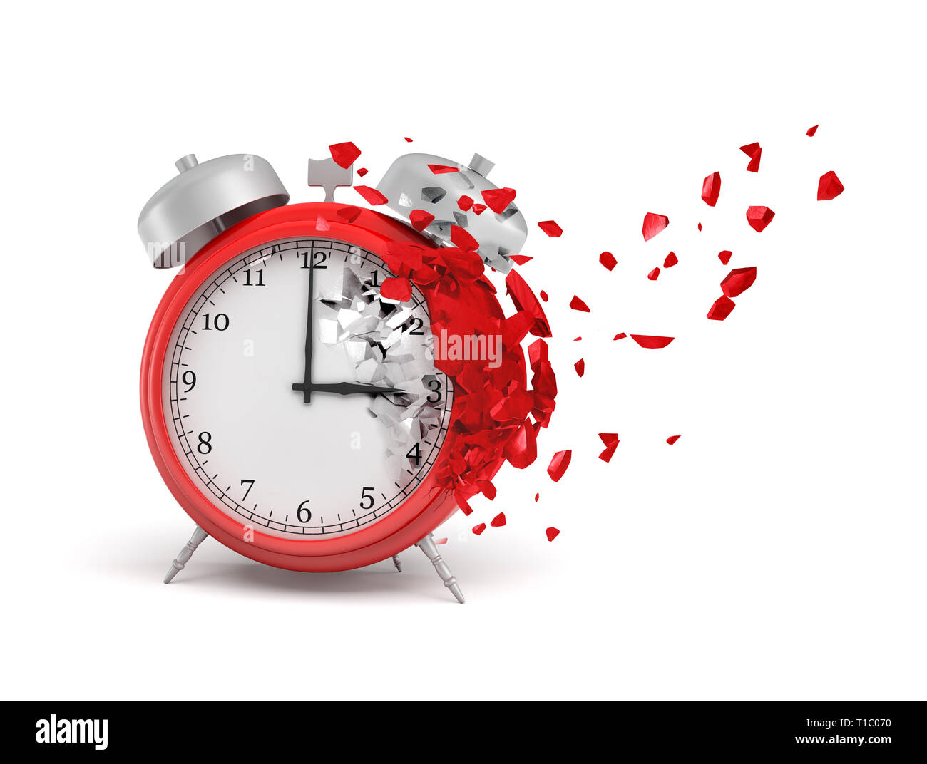 Alarm clock shattering hi-res stock photography and images - Alamy