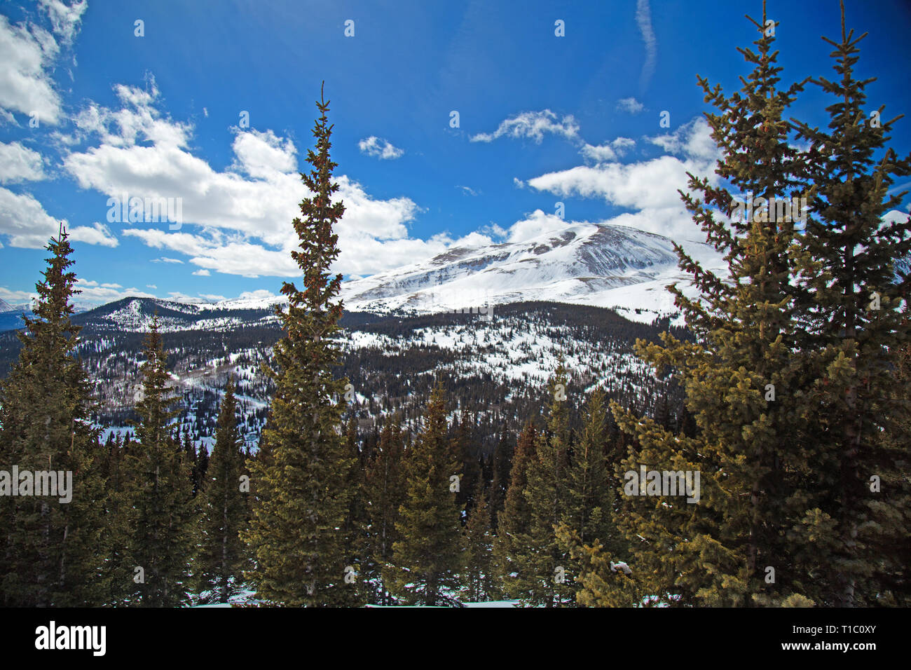 Snow Capped Mountains Stock Photo - Alamy