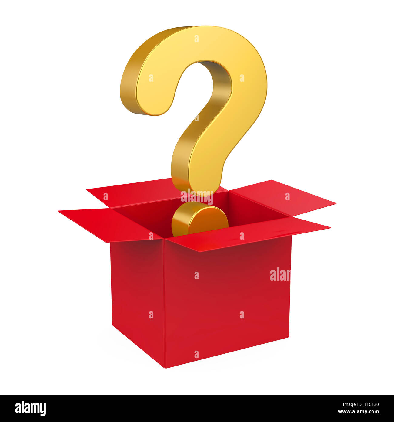 Mystery box packaging concept Cut Out Stock Images & Pictures - Alamy