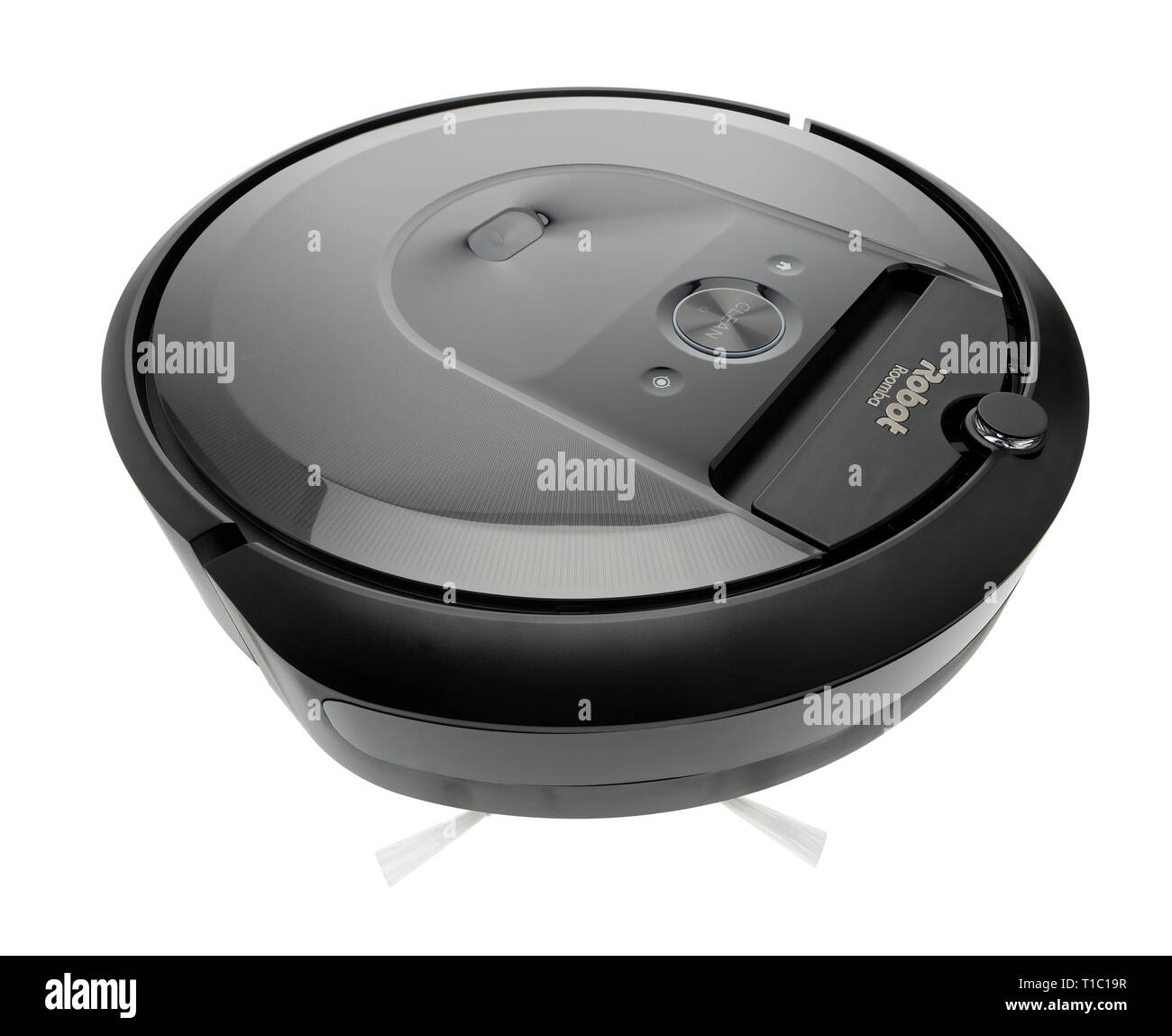 Cleaning carpet robotic vacuum Cut Out Stock Images & Pictures - Alamy