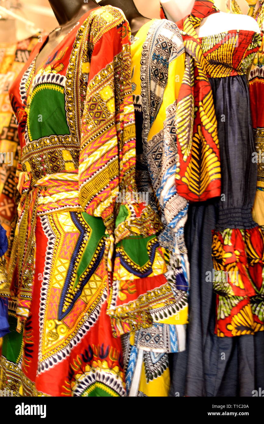 Multi-Colored Women's Dresses for Sale Stock Photo - Alamy
