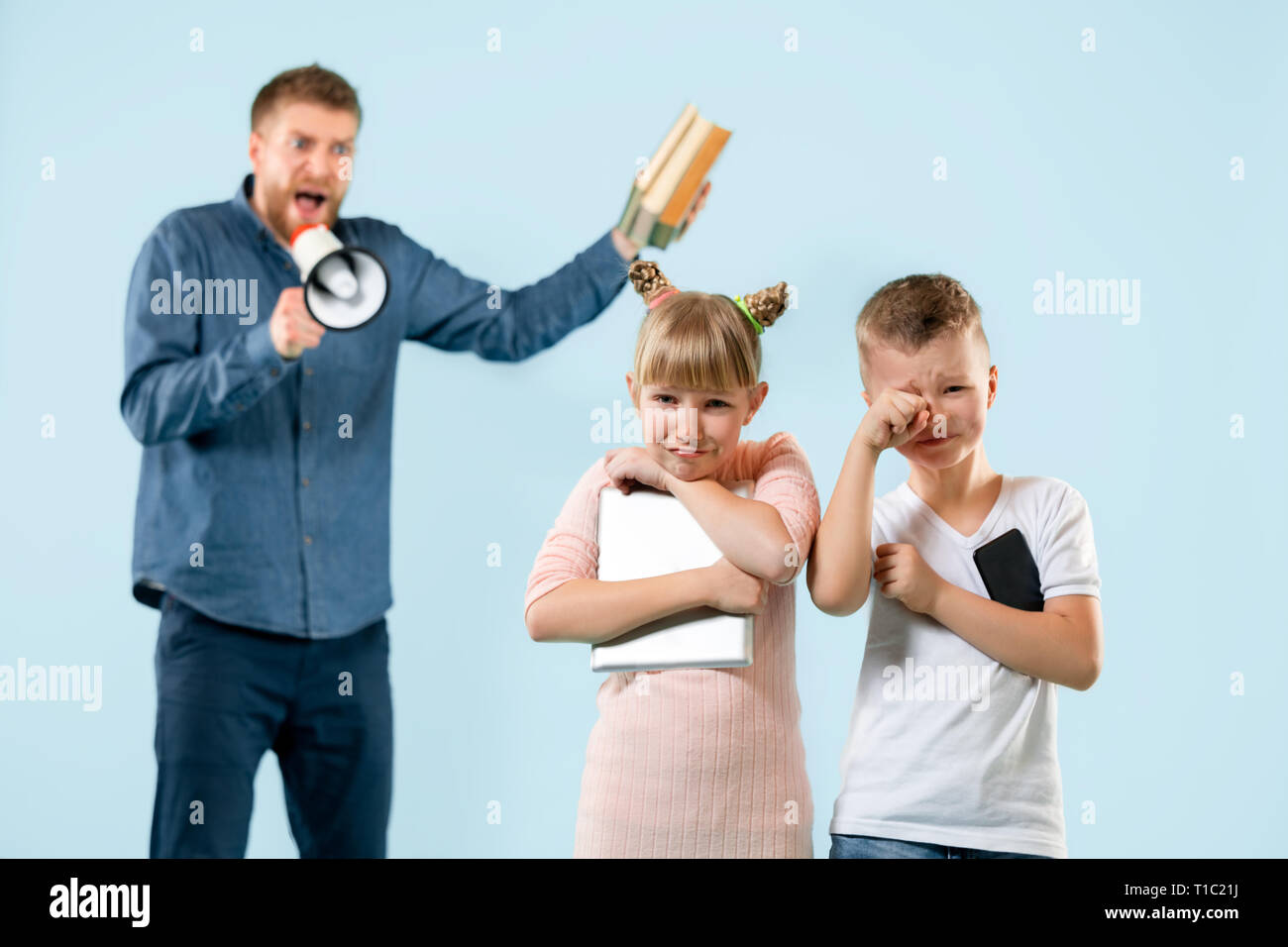 Daughter angry with father hi-res stock photography and images - Alamy