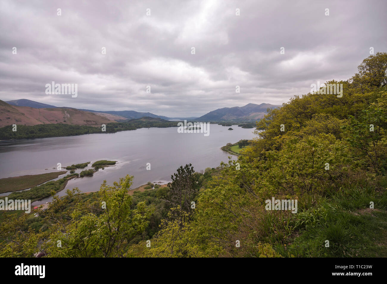 Surprise View at Derwentwater,Keswick,Lake District,England,UK Stock ...