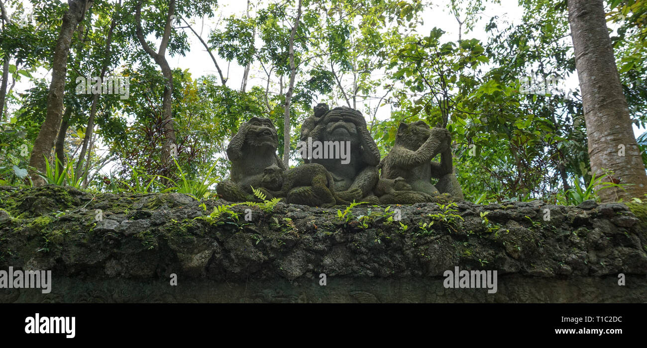 The three wise monkey, three mystic apes(see no evil, hear no evil ...