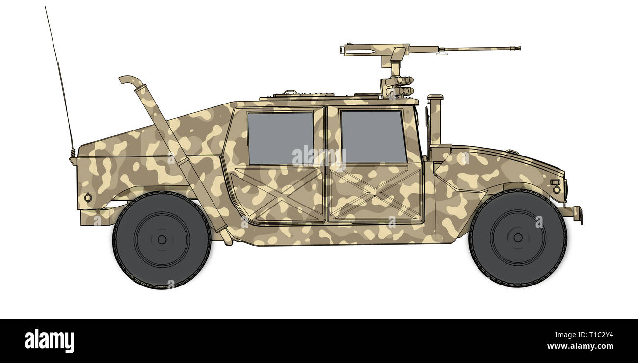 Desert army humvee hi-res stock photography and images - Alamy