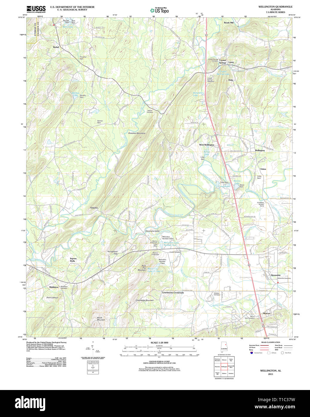 Geological map of alabama hi-res stock photography and images - Alamy