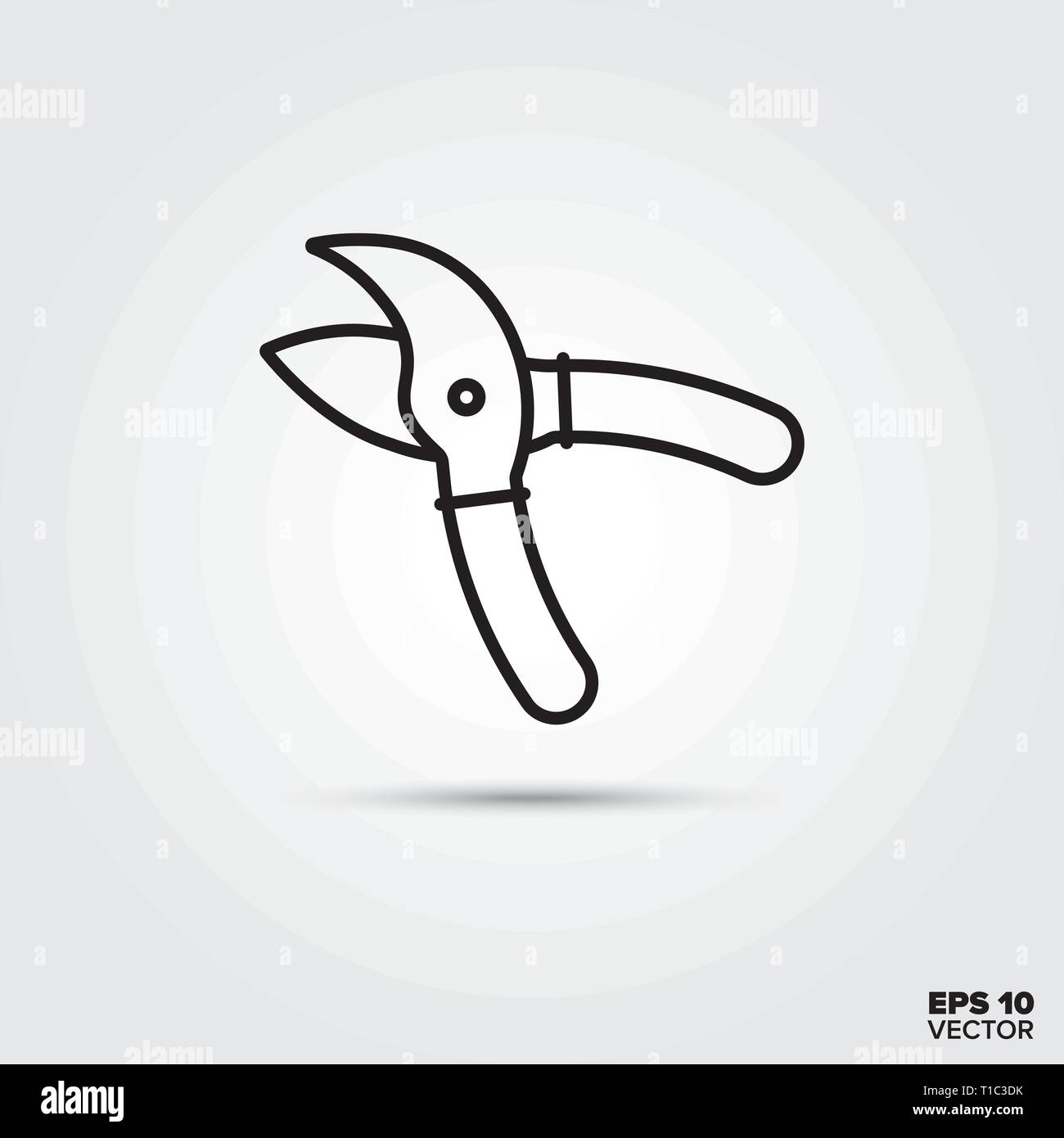 Scissors vector symbol hi-res stock photography and images - Alamy