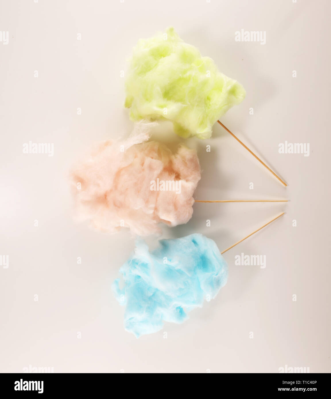 colorful cotton candy floss. sweet party food for kids Stock Photo - Alamy