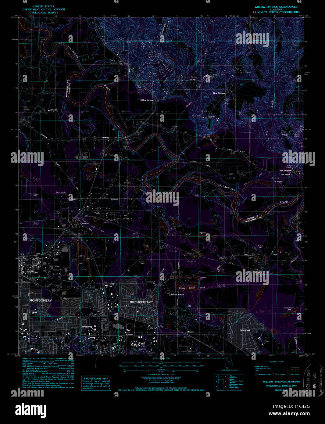 Willows map hi-res stock photography and images - Alamy
