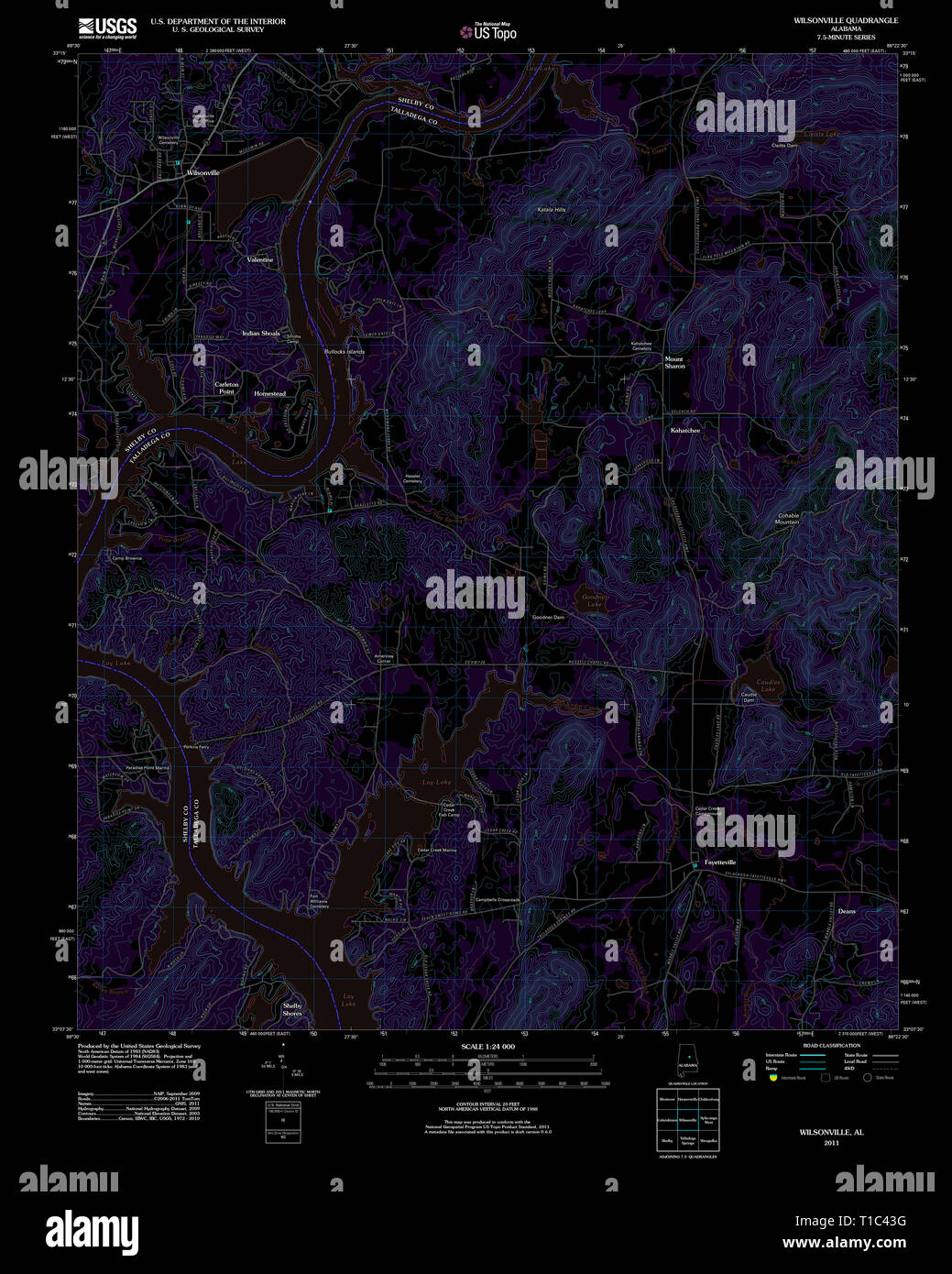 Map of wilsonville hi-res stock photography and images - Alamy