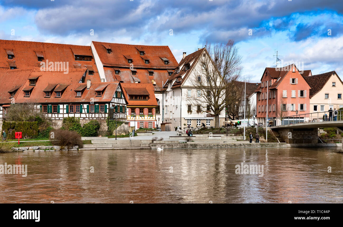 Rottenburg am Neckar, Germany, 16/03/2019: Rottenburg, die malerische ...