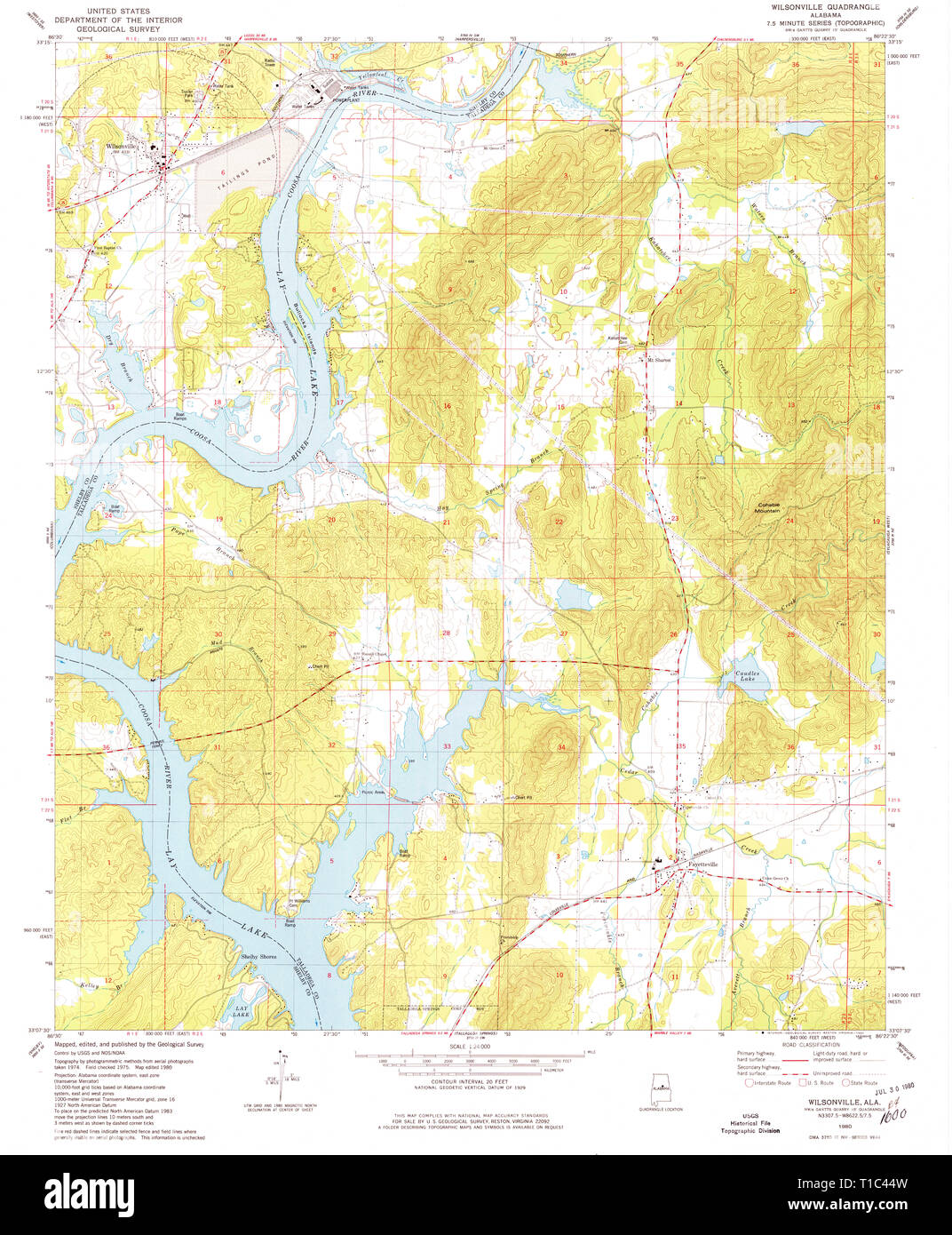 Map of wilsonville hi-res stock photography and images - Alamy