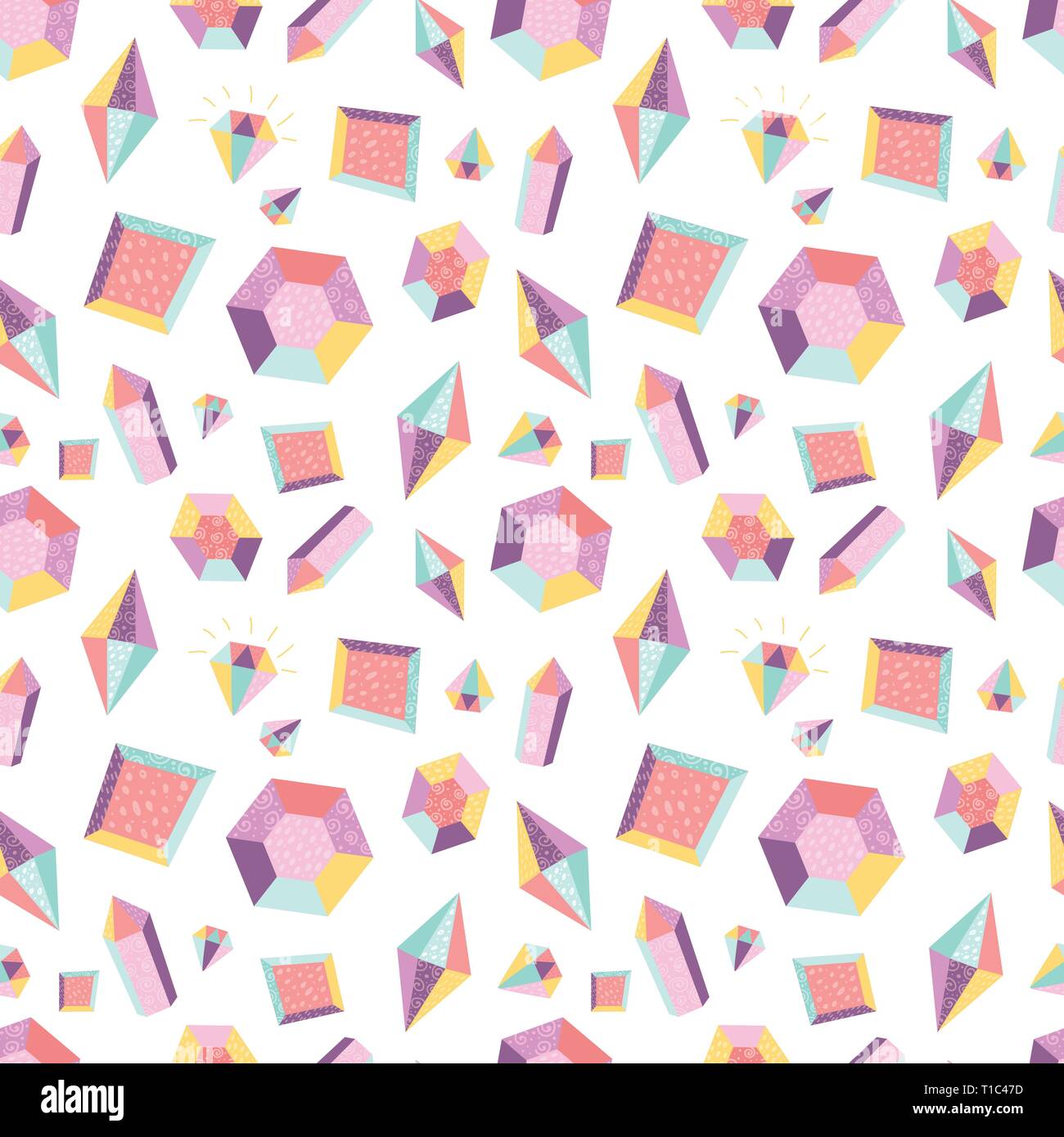 Color crystals Stock Vector Images - Alamy