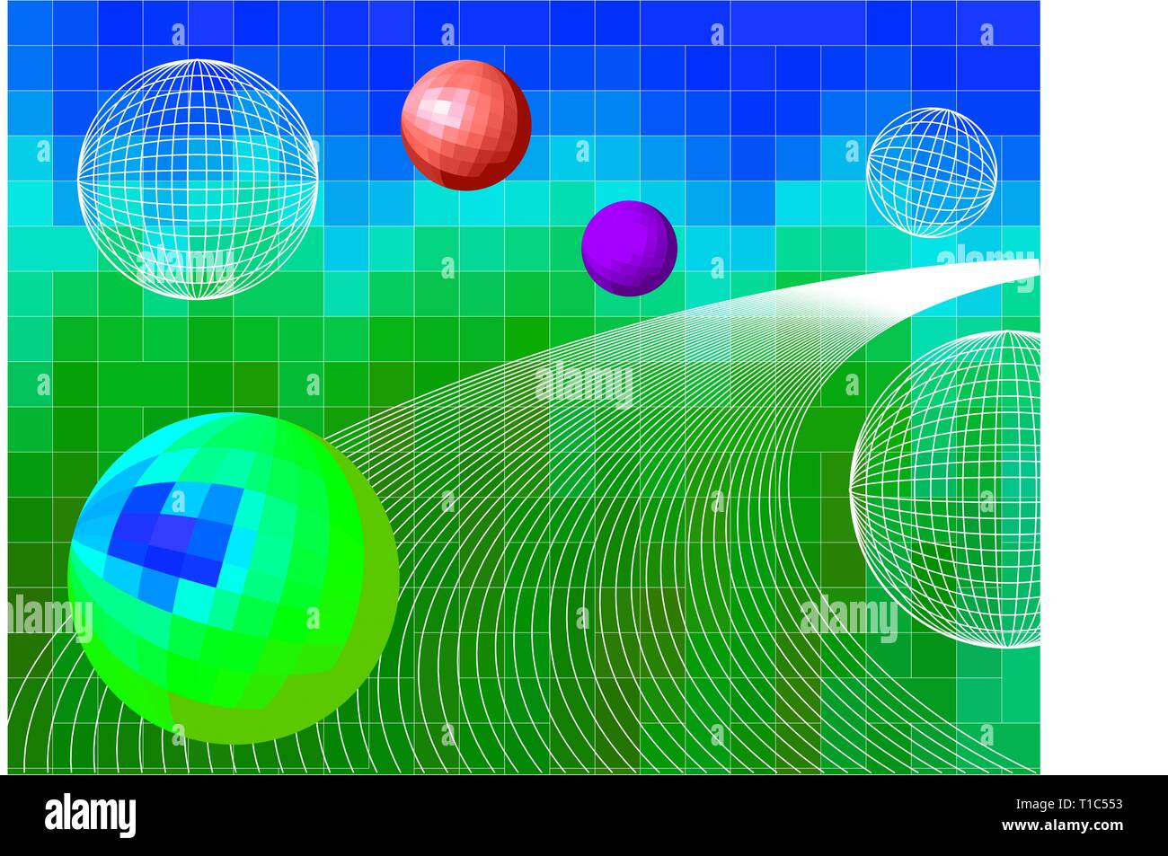 Technical vector background with curves Stock Vector Image & Art - Alamy