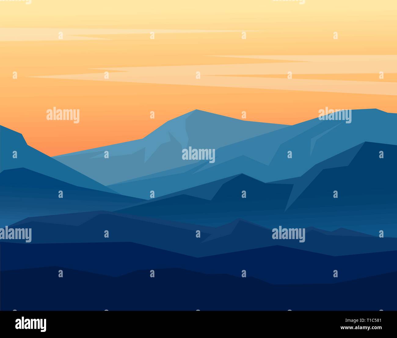 Hiking in the rocky mountains Stock Vector Images - Alamy