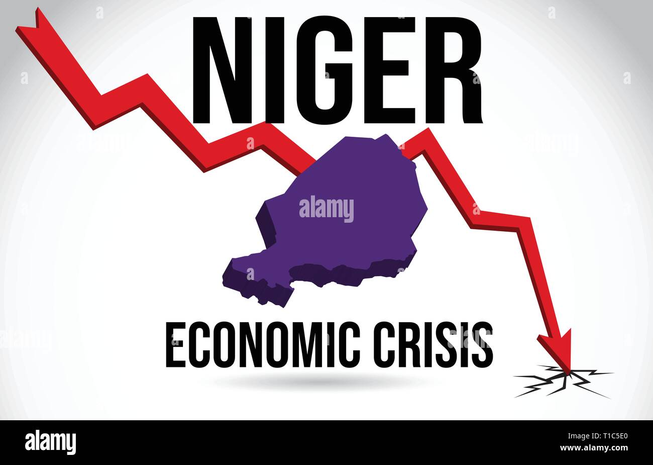 Economic map of niger Stock Vector Images - Alamy