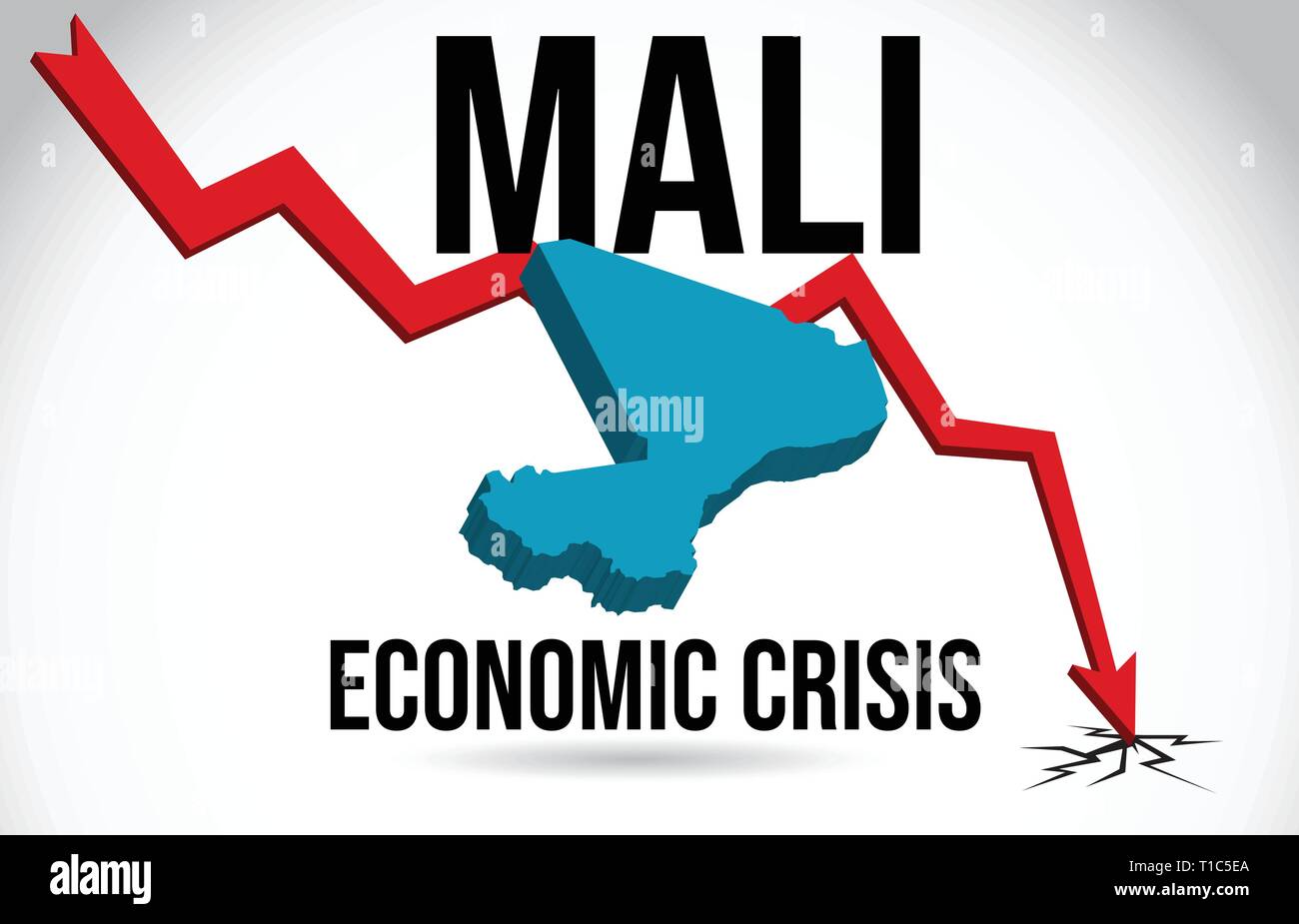 Mali Map Financial Crisis Economic Collapse Market Crash Global ...