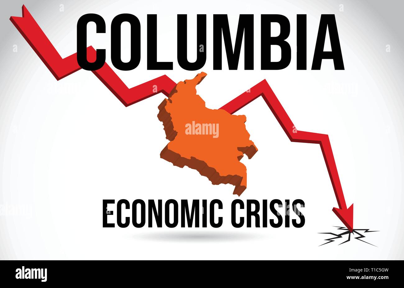 Columbia Map Financial Crisis Economic Collapse Market Crash Global ...