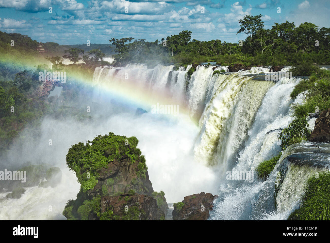 The Amazing waterfalls of Iguazu in Brazil Stock Photo - Alamy