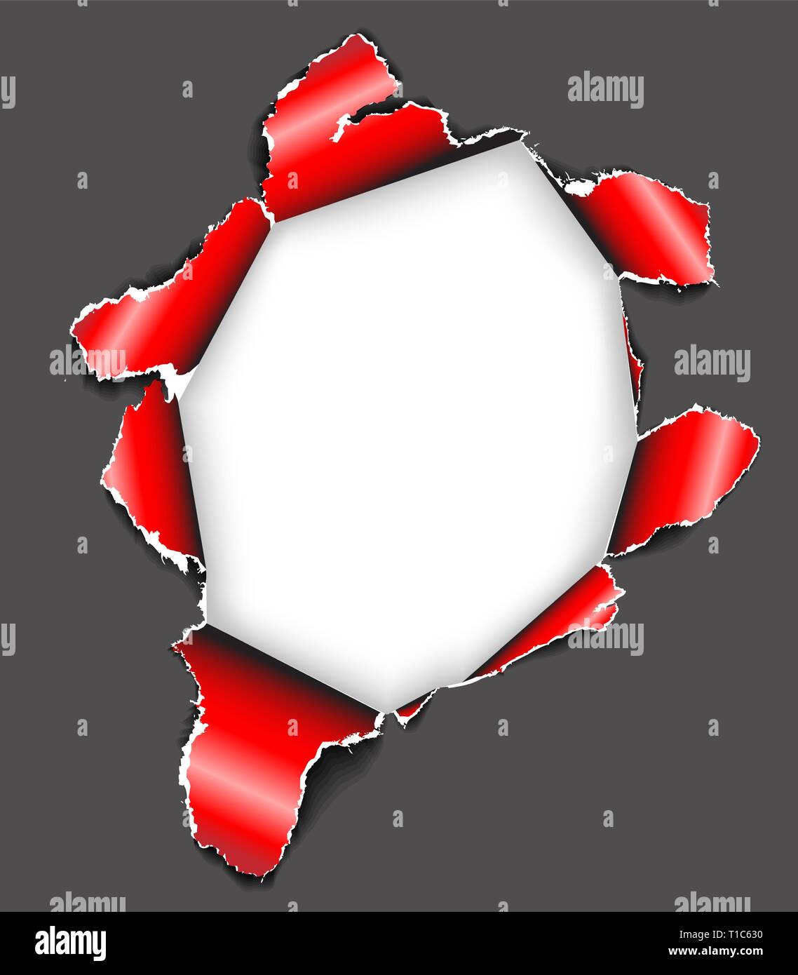 Ripped back Stock Vector Images - Alamy