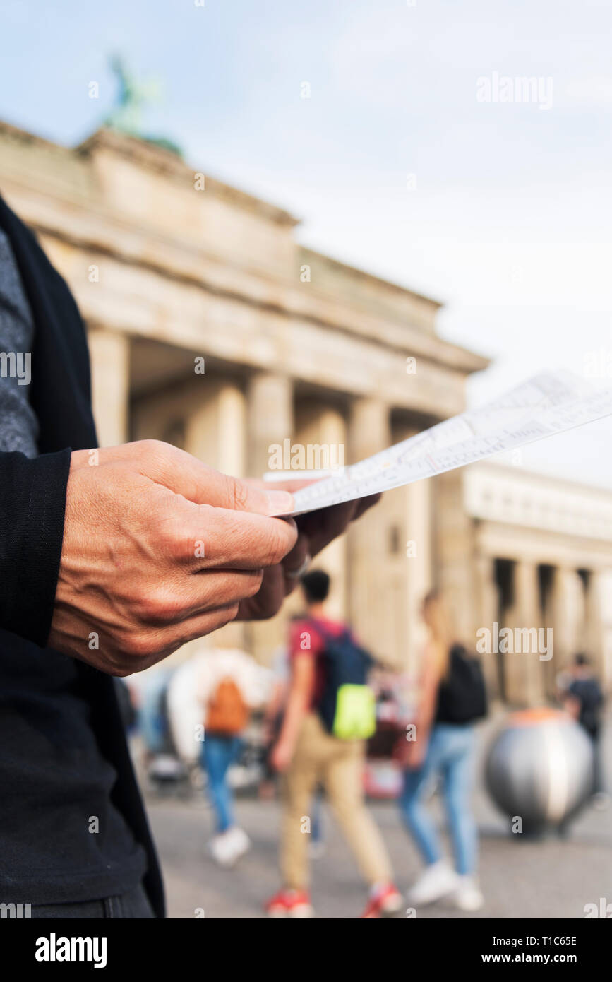 Checking subway map hi-res stock photography and images - Alamy