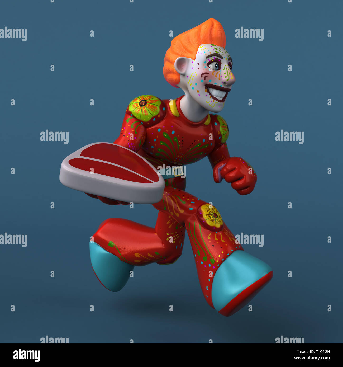 Mexican hero - 3D Illustration Stock Photo - Alamy