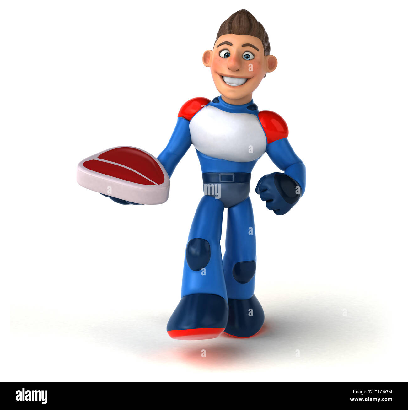 Super modern superhero - 3D Illustration Stock Photo - Alamy