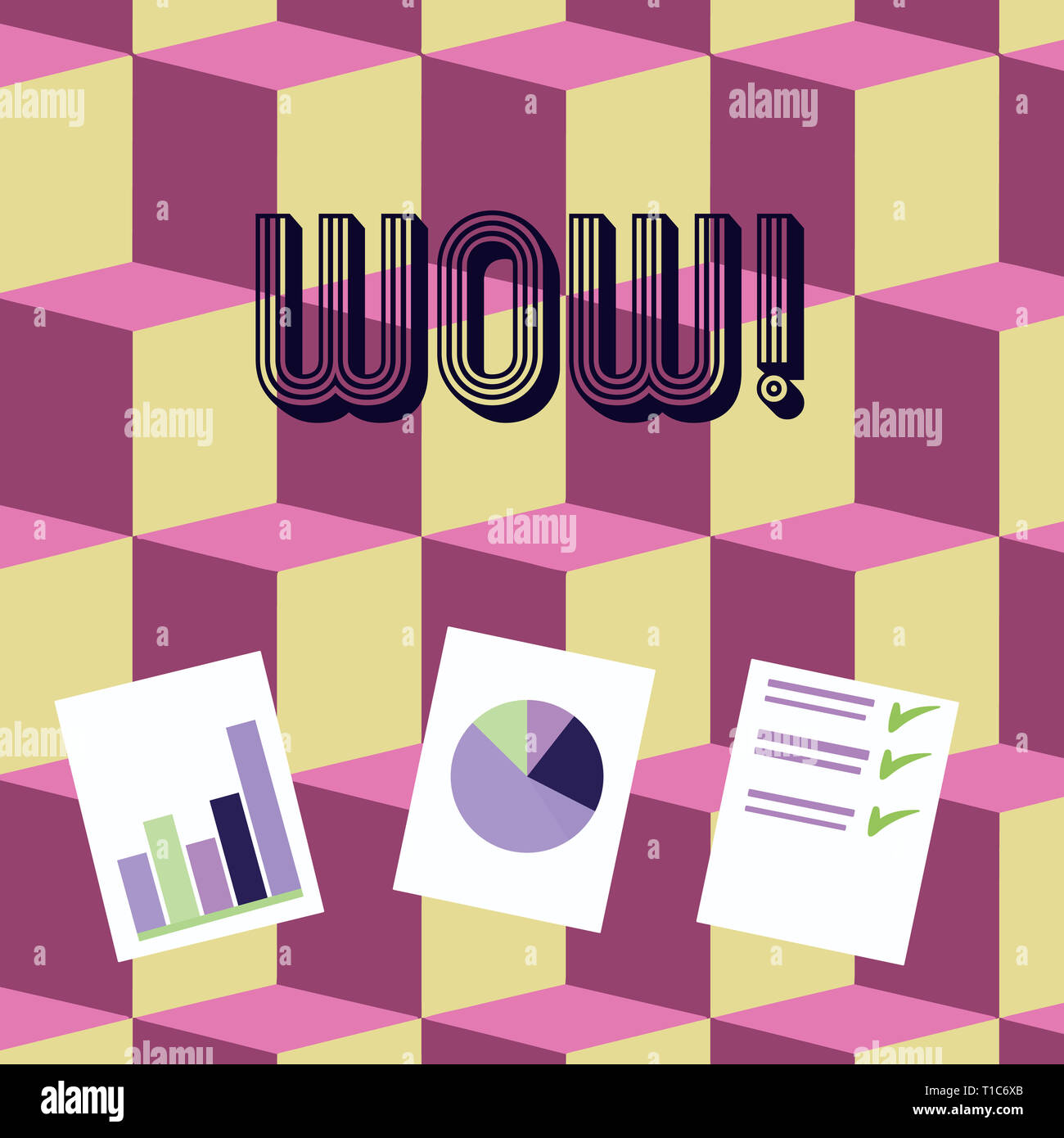 Writing note showing Wow. Business concept for Expression of somebody ...