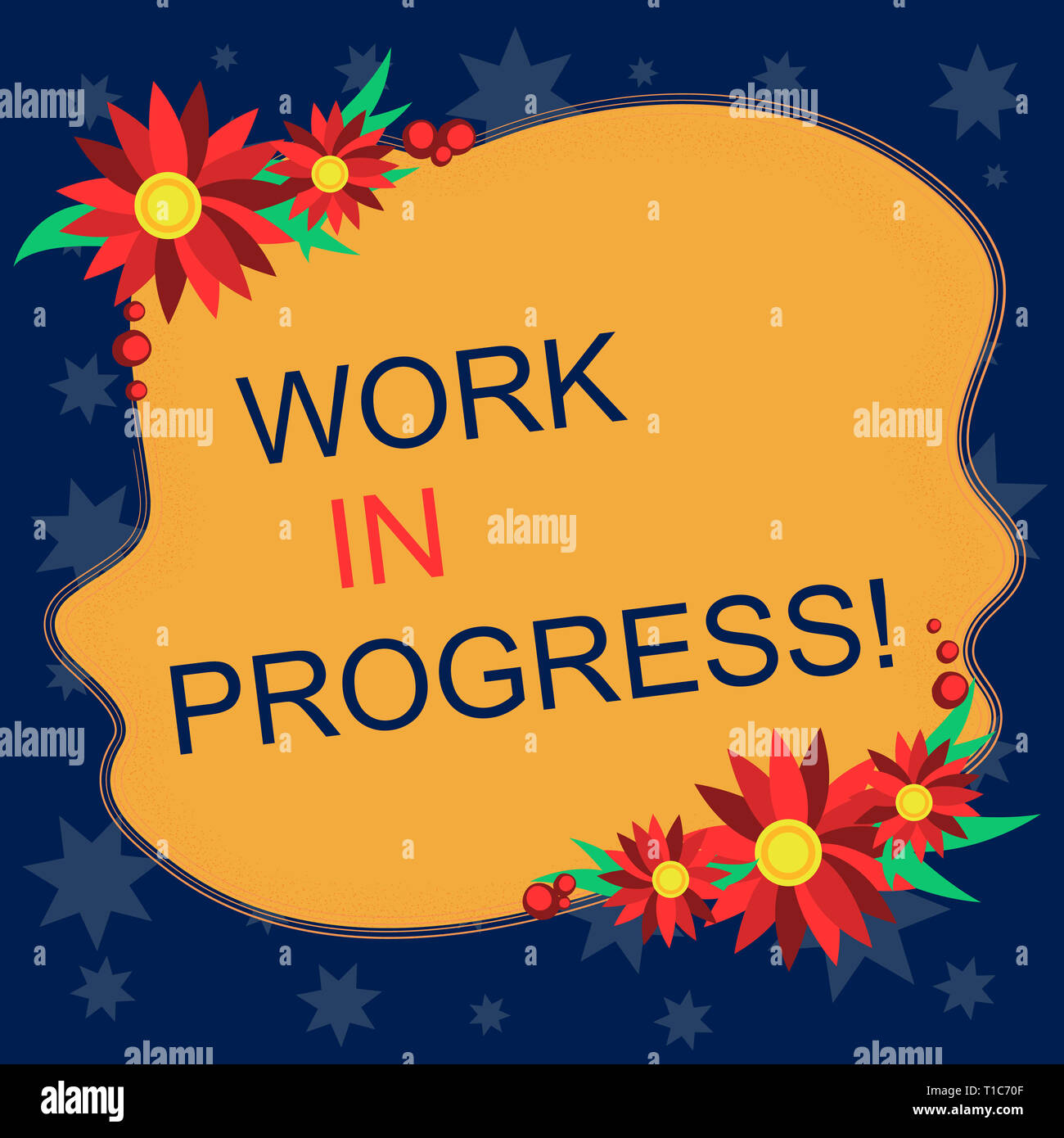 Writing note showing Work In Progress. Business concept for Job still ...