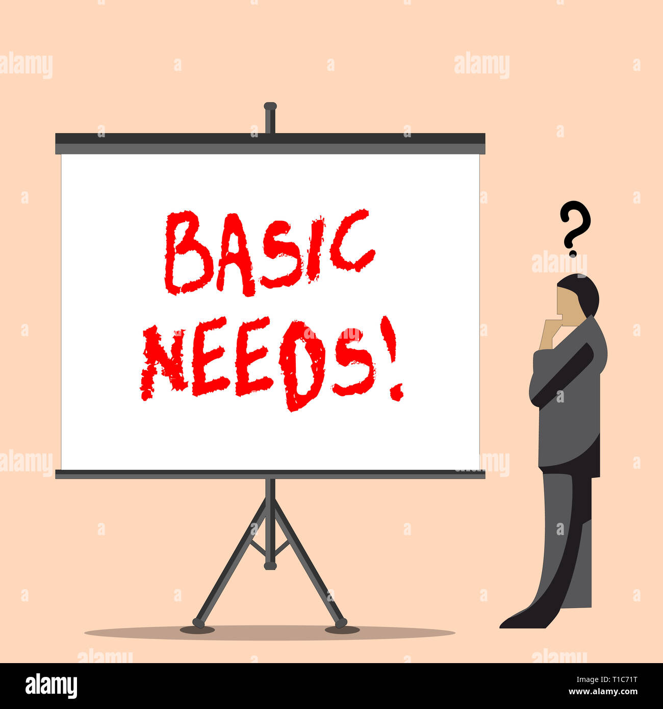 Word writing text Basic Needs. Business photo showcasing measurement of ...