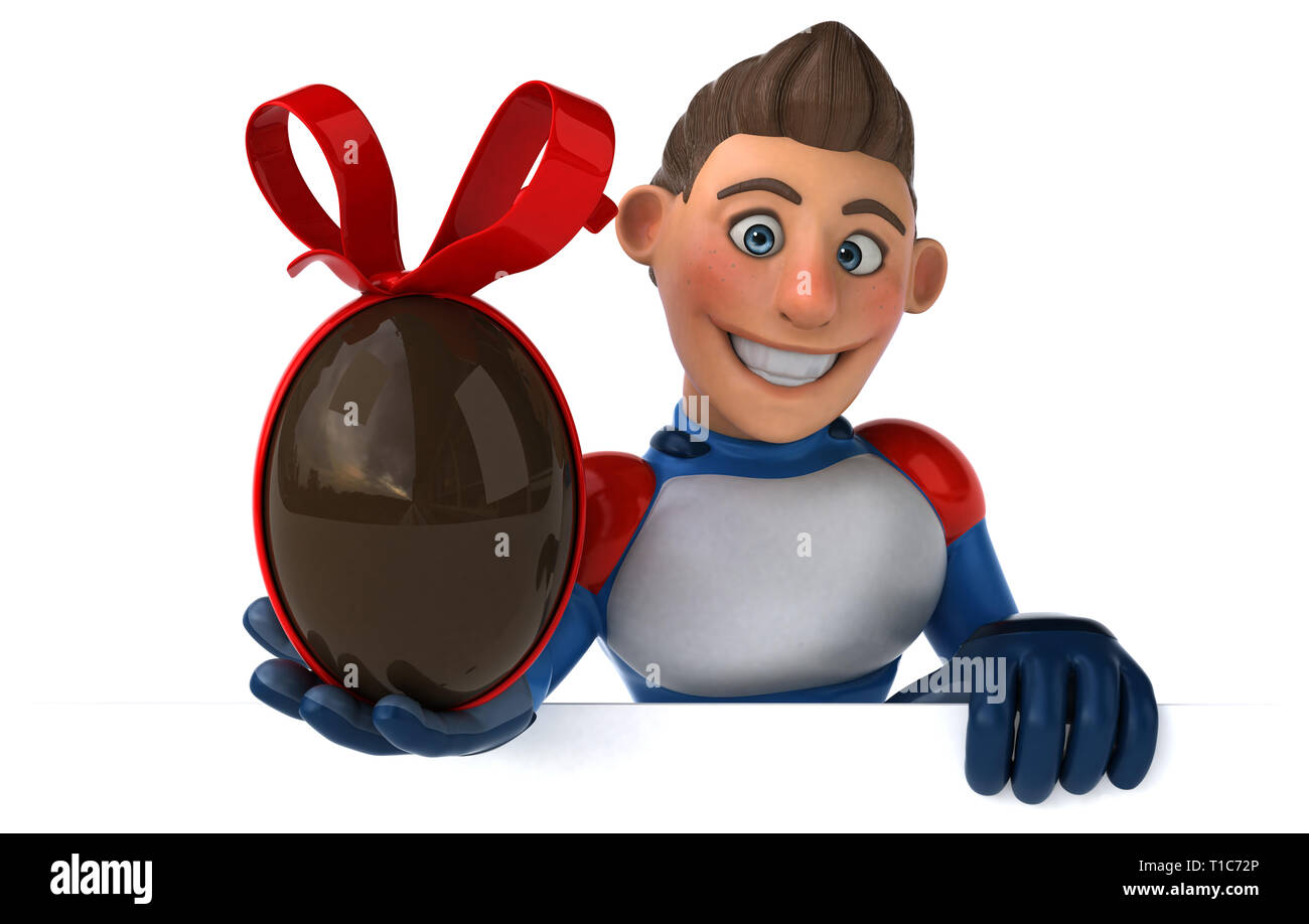 Cartoon illustration egg super hero hi-res stock photography and images ...