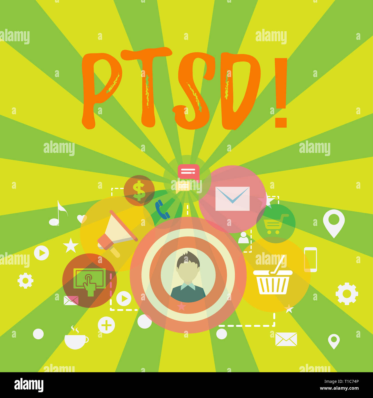 Conceptual hand writing showing Ptsd. Concept meaning Post Traumatic ...